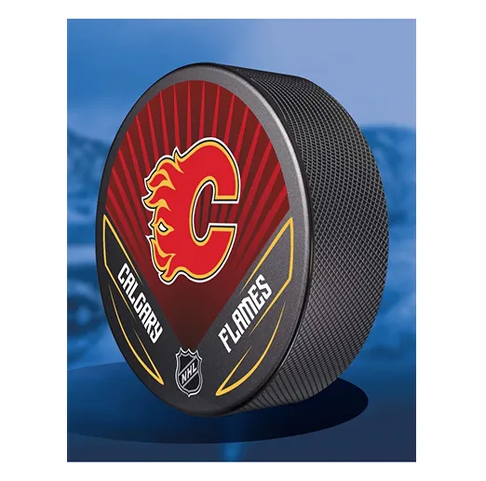 Шайба Rubena NHL 2022 Calgary Flames, резина, 76 мм, цвет черный — фото 1
