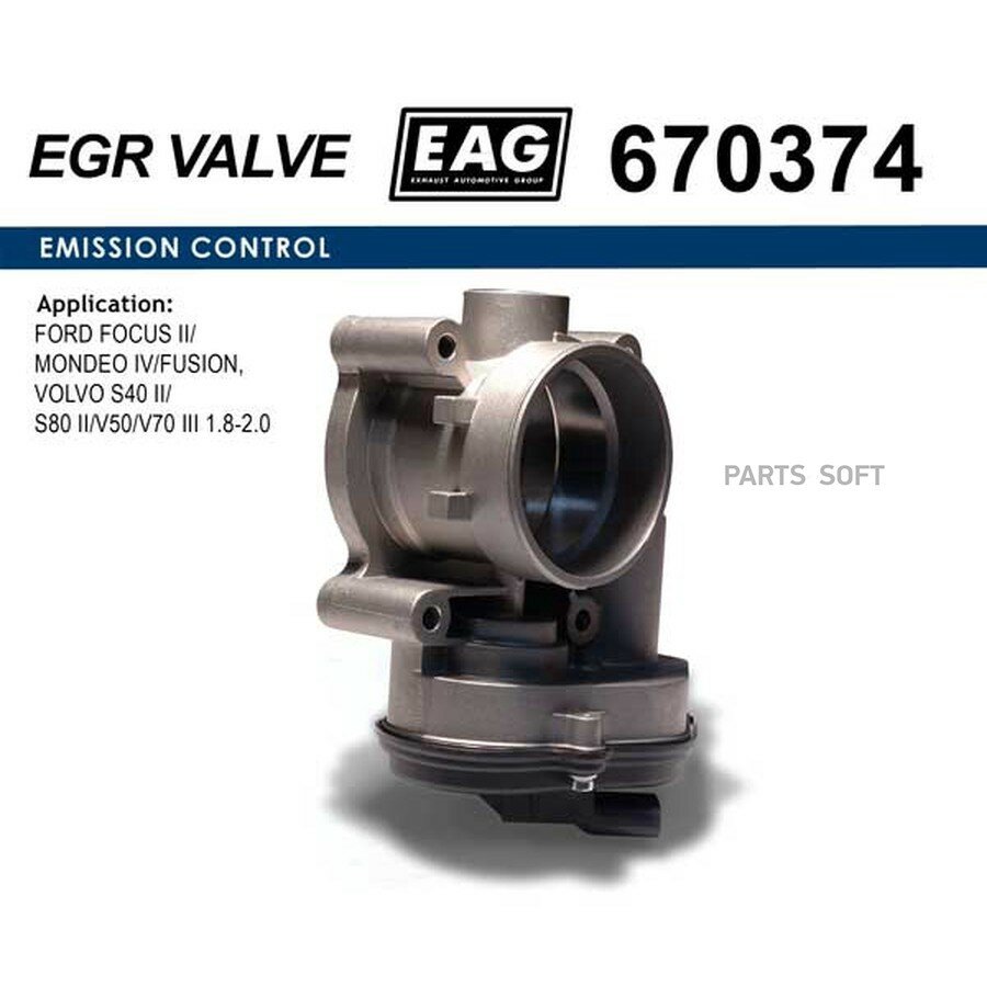 Дроссельная заслонка FORD FOCUS II/MONDEO IV/FUSION, VOLVO S40 II/S80 II/V50/V70 III 1.8-2.0 EAG от официального дистрибьютора, EAG, артикул 670374