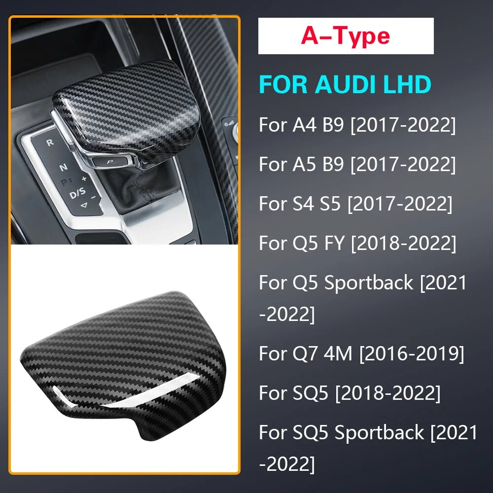 1 шт. для Audi A4 A5 B9 S4 S5 A6 A7 S6 S7 A3 S3 Q3 A8 RS Q8 RS6 RS7 автомобильные чехлы на ручку A