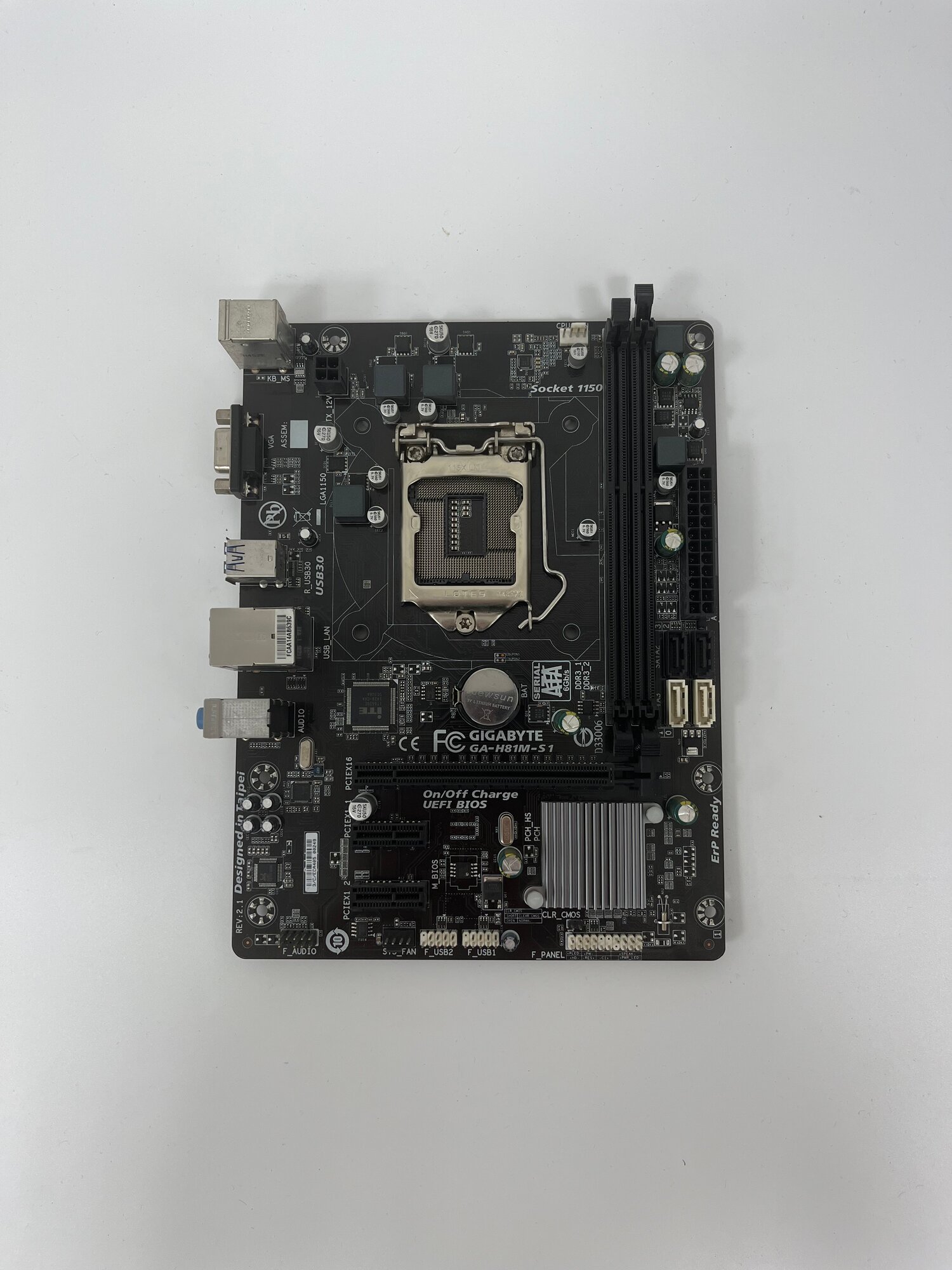 материнская плата Gigabyte GA-H81M-S1 (rev. 2.1) выпущенная для работы с процессорами Intel