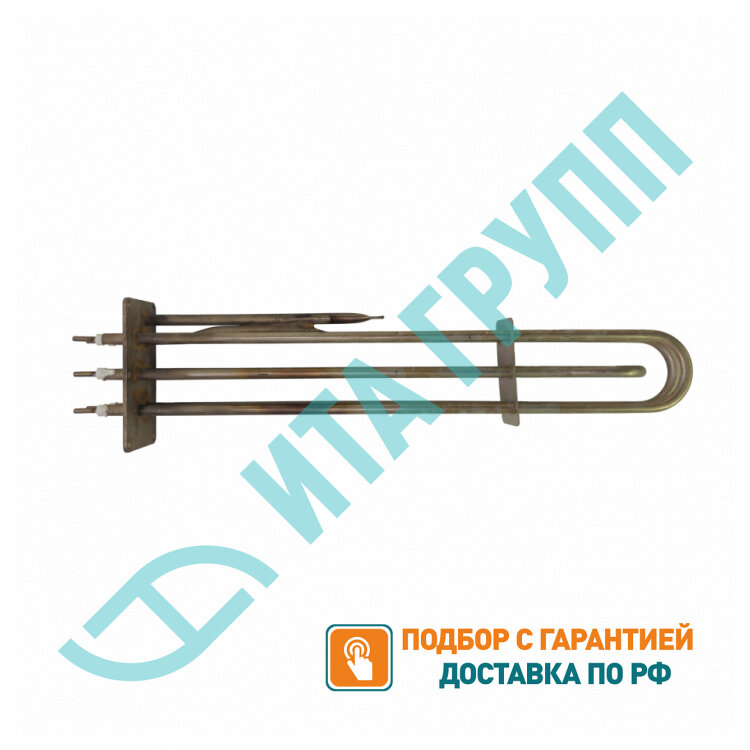 Блок ТЭН 9000W(3000*3), D56х105мм, L385мм, В3-245А, 230V, для ПКА, кпэм, МПК Abat, 859000
