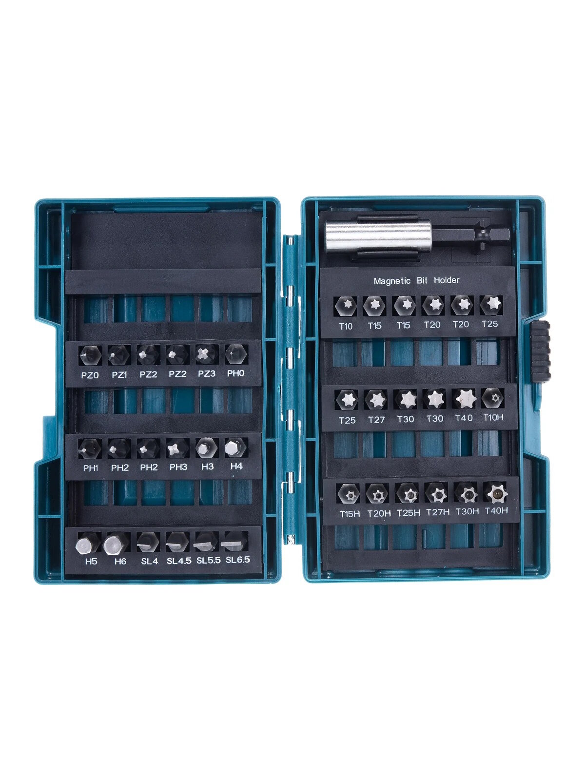 Набор бит Makita B-28606 (37 предметов) (1/4 (тип Е), PH, PZ, SL, T(TX), TT(TR/TH), HEX