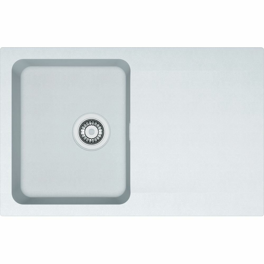 Franke OID 611-78 кухонная мойка, 78х50 см, размер шкафа 45 см, цвет белый, монтаж на столешницу, в комплекте стоп-вентиль и скрытый перелив