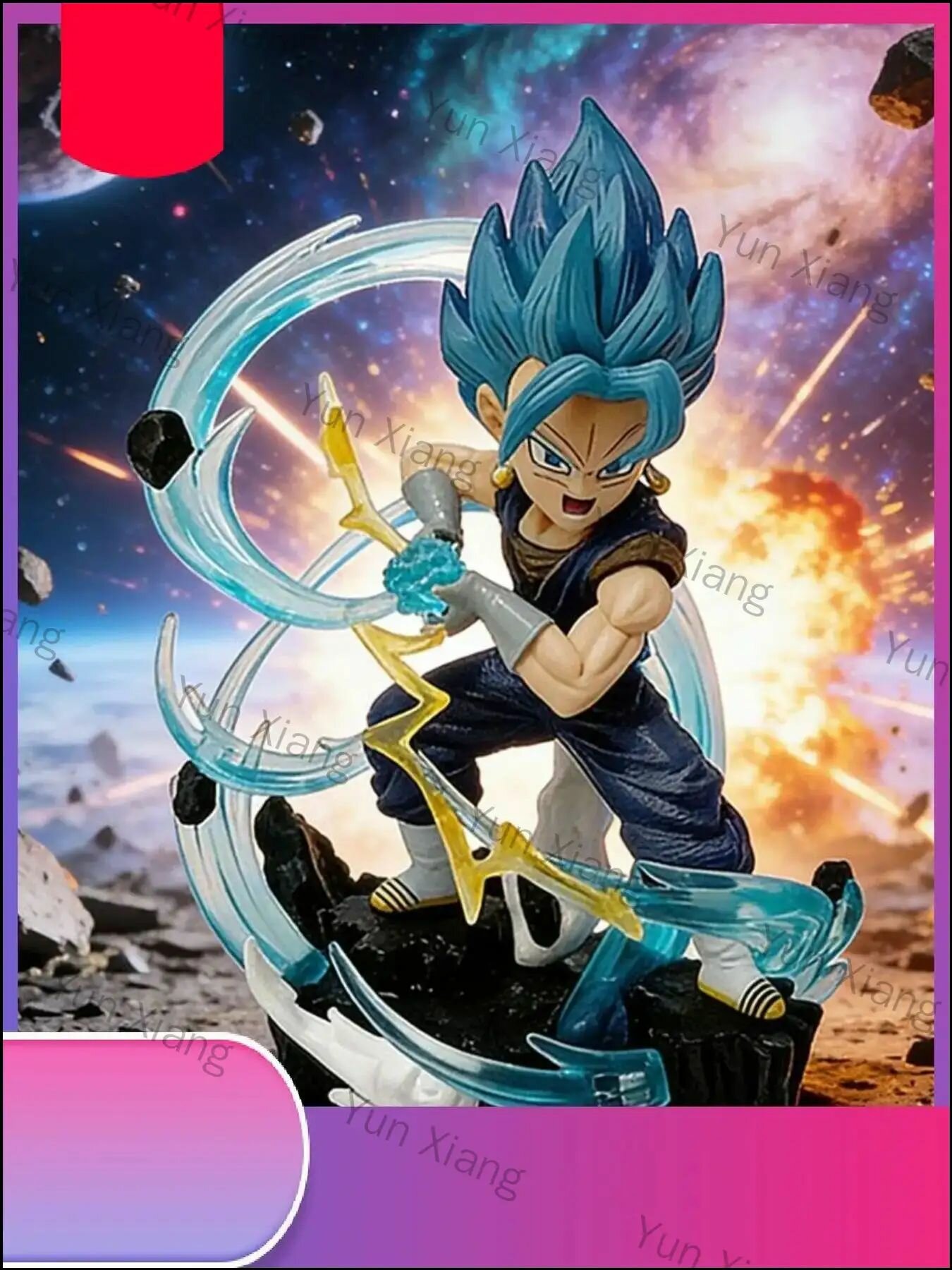 Серия Dragon Ball Q- версия украшения модели Vegeta blue для волос ручной работы