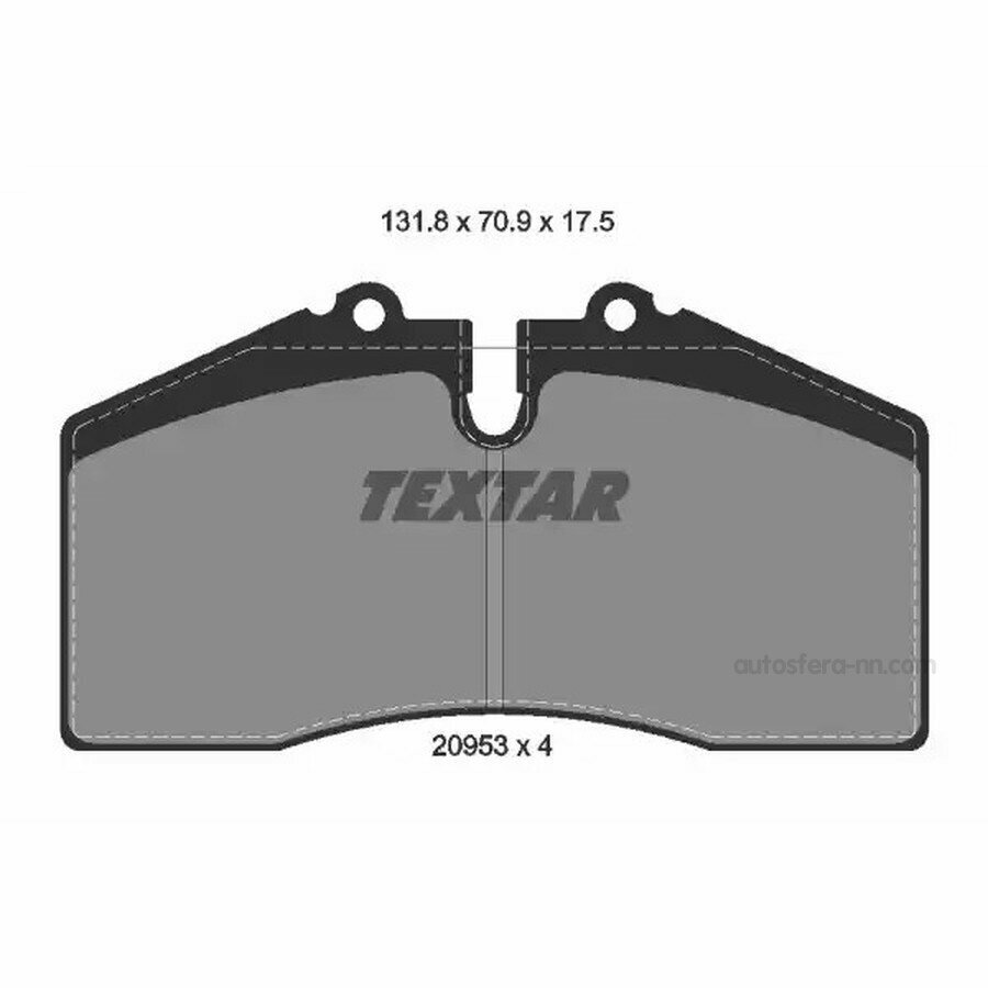 TEXTAR 2095302 Колодки тормозные