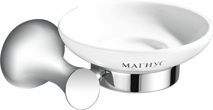 Мыльница керамическая магнус с креплением к стене
