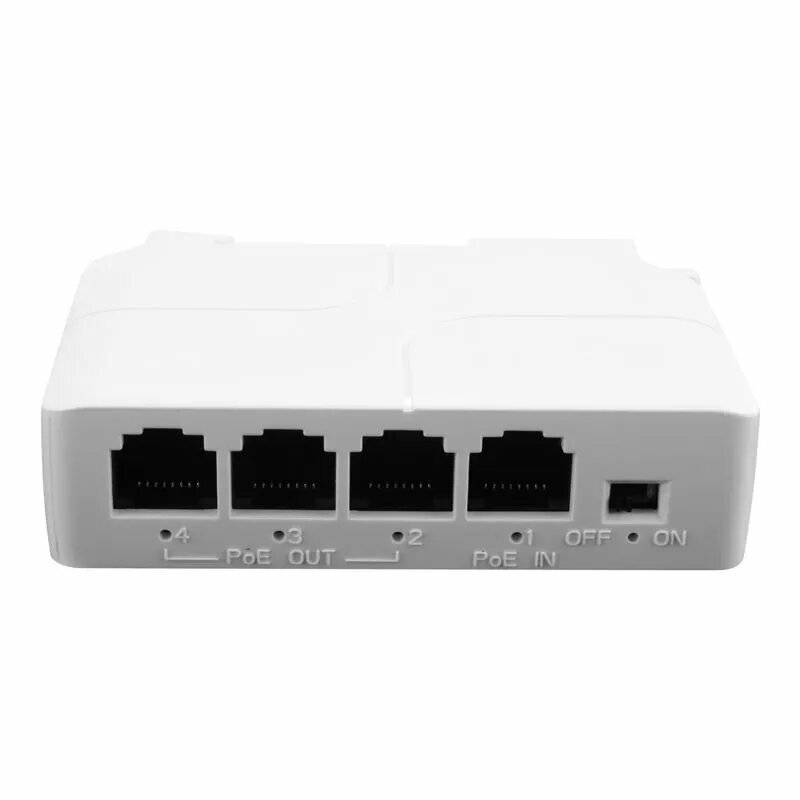 1 шт, 4 порта, от до 3 портов, удлинитель PoE, пассивный каскадный IEEE802.3Af, 100 Мбит/с для повторителя передачи IP, NVR IP