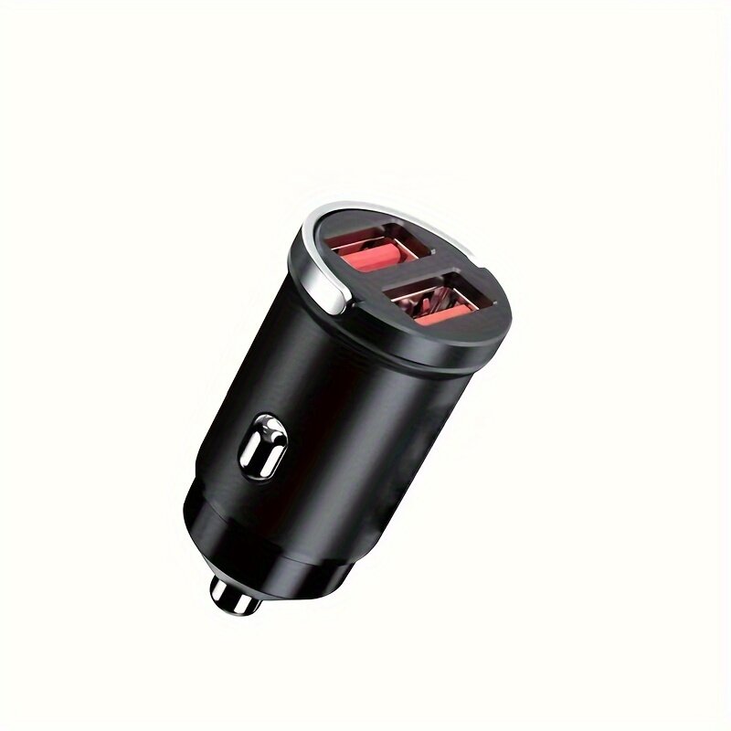 Автомобильное зарядное устройство Dual USB QC3.0, быстрая зарядка, 36В макс, 2.1А, разъем мама-папа, черный