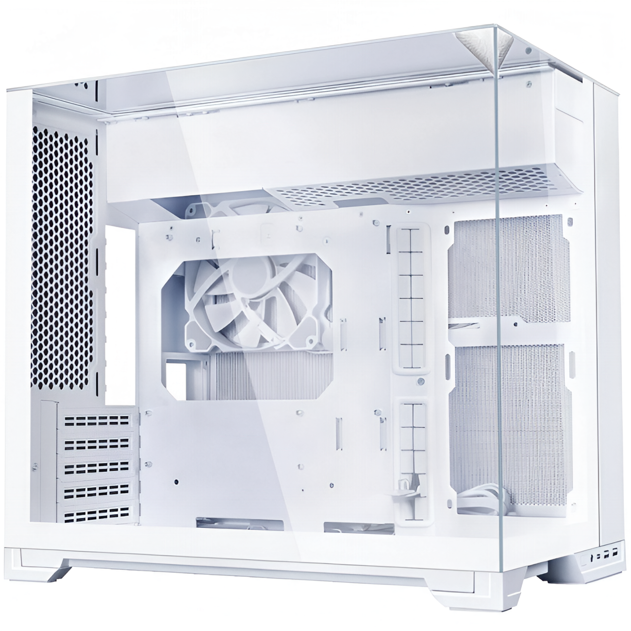Корпус Mini-Tower Lian Li O11 Vision-M TG, Micro-ATX, белый (G99. O11VMW. R0)