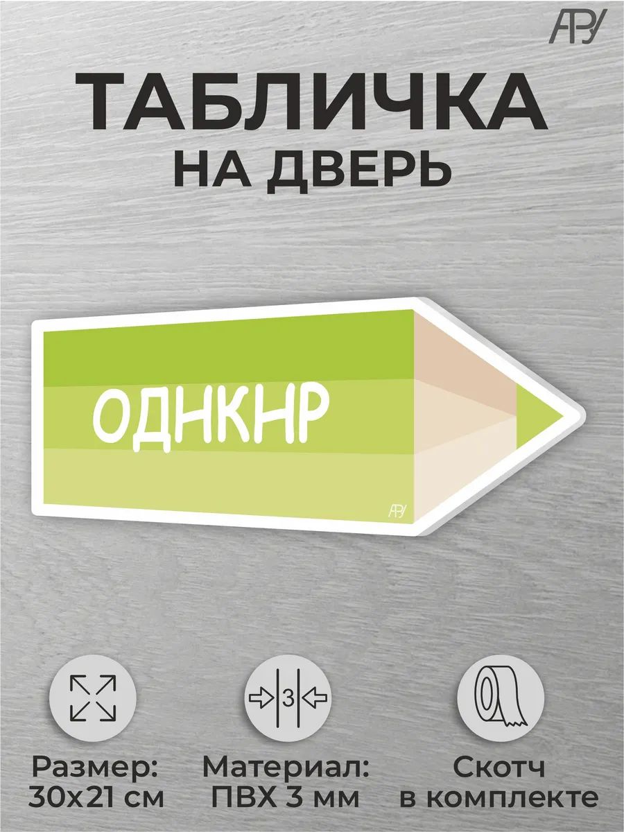 Школьная табличка на дверь класса и кабинета однкнр