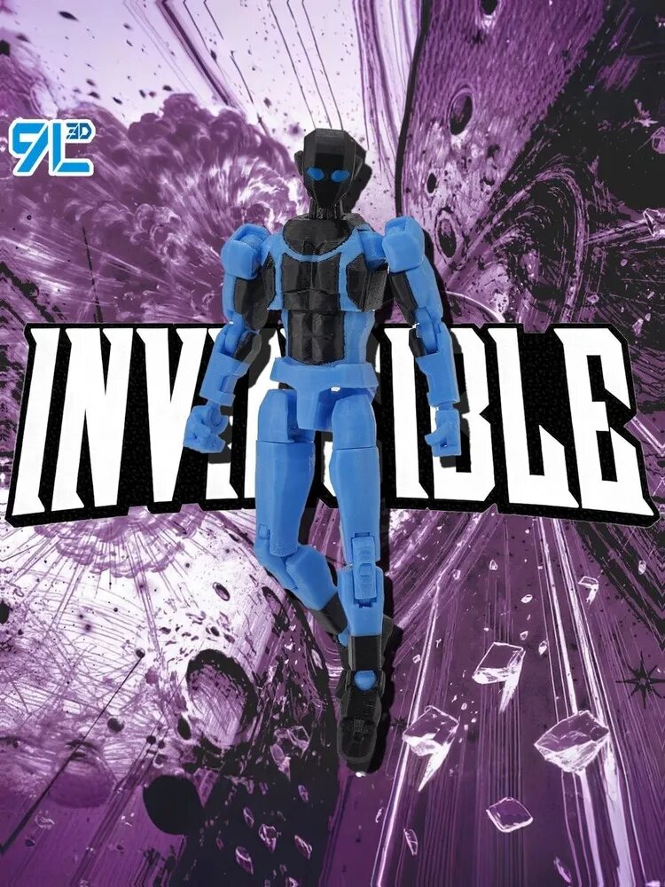 9L3D Фигурка Неуязвимый (Непобедимый - Чёрный тюрбан) Invincible, titan 13 , Lucky Dummy 13, 3D-печатный подвижный манекен, подарок для фанатов аниме, подарок