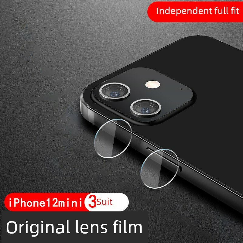 Защитная пленка из сапфира для объектива iPhone 12 Mini, раздельная конструкция, 3 комплекта в комплекте