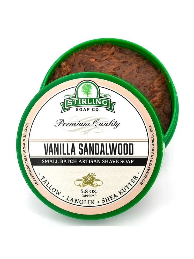 Stirling Мыло для бритья Vanilla Sandalwood 170 мл