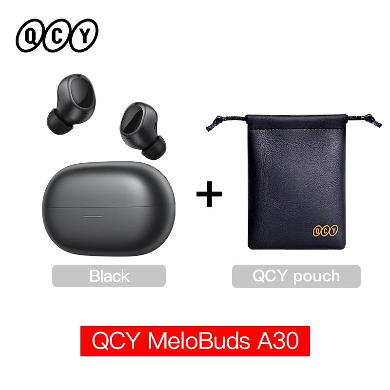 Беспроводные внутриканальные наушники с ANC Bluetooth черные MeloBuds A30