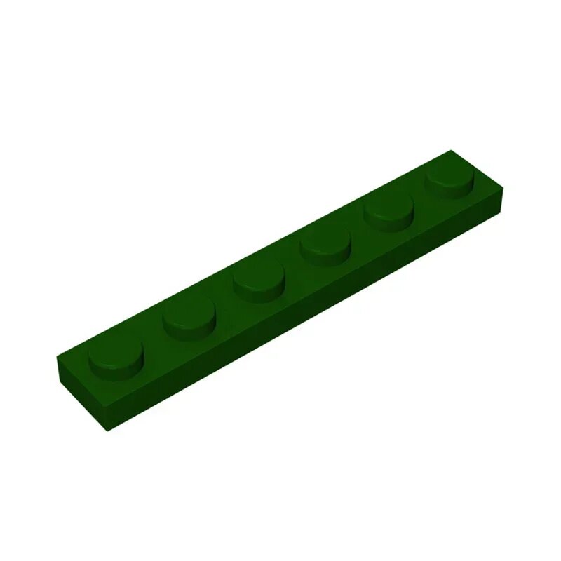 Набор строительных блоков SixBricks 10 шт. Зеленый, 141-dark green