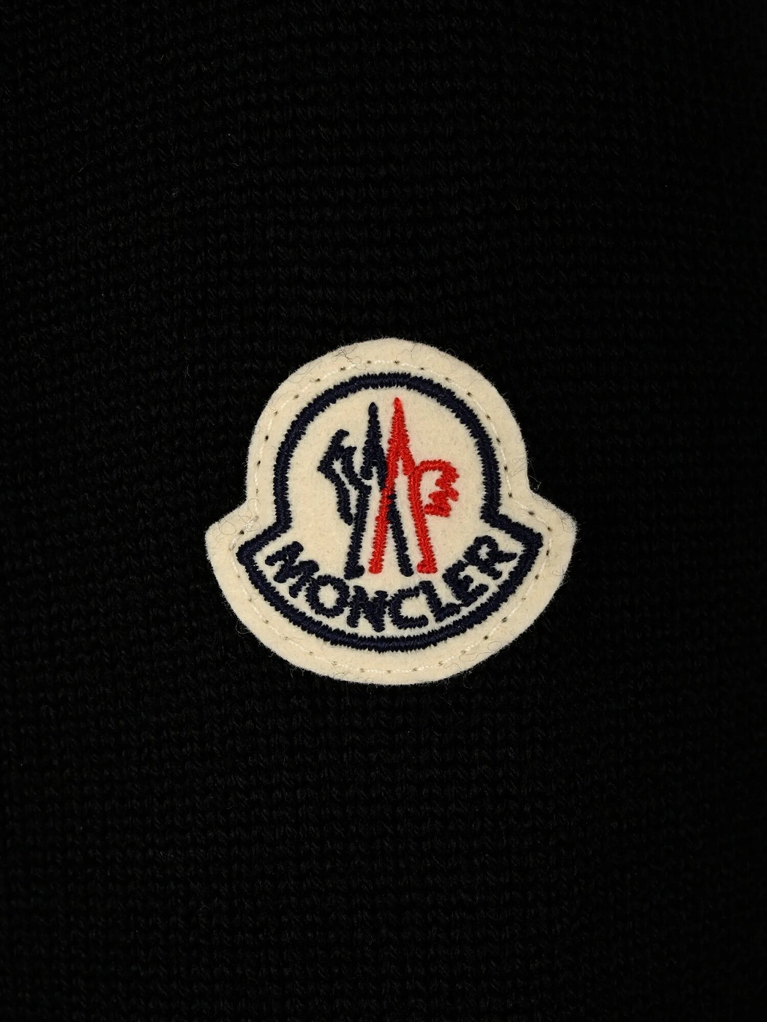 Кардиган Moncler Padded wool zip-up cardigan, размер 48, черный — фото 1
