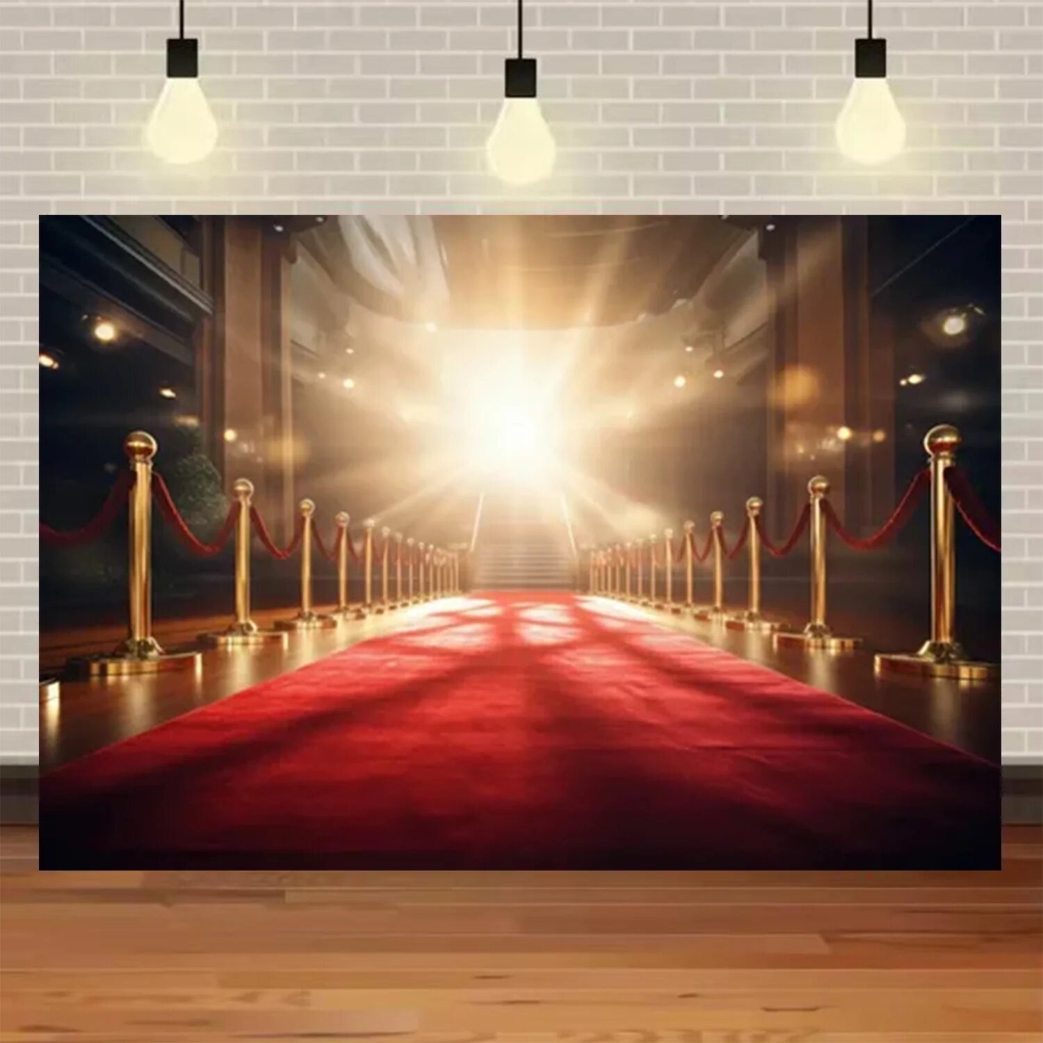 Фоновое полотно для фотосессии "Красная дорожка" Бордовый, 180X120CM, HTY-010