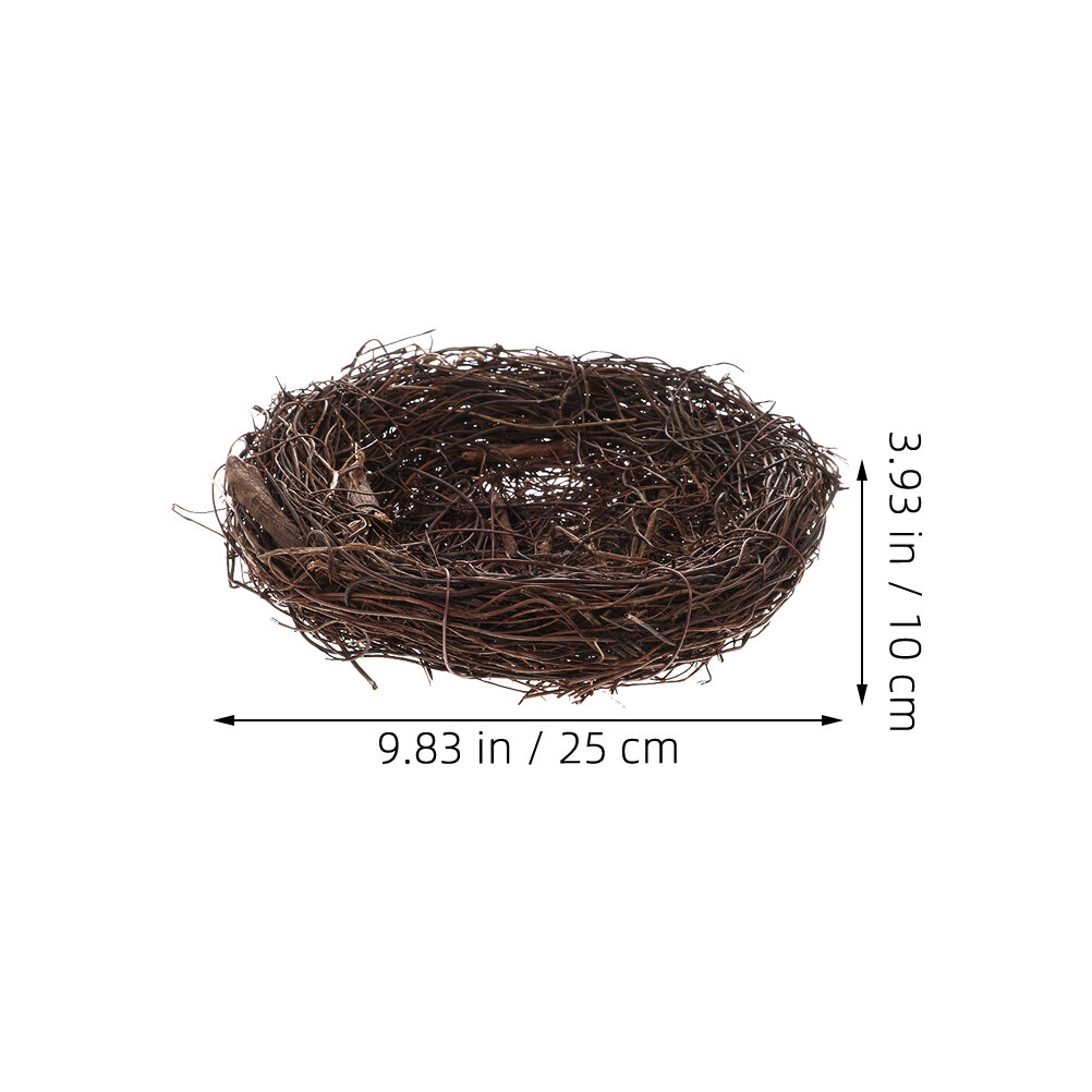 Ручная Работа Из Ротанга Вид Красивого Гнезда Для Декора Сада 25.00X25.00X10.00Cm