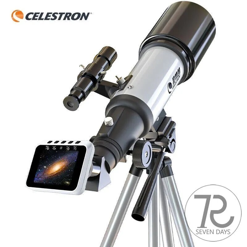 Телескоп Celestron 70400L с Wi-Fi дисплеемДиаметр 70 ммДля наземных и астрономических наблюдений