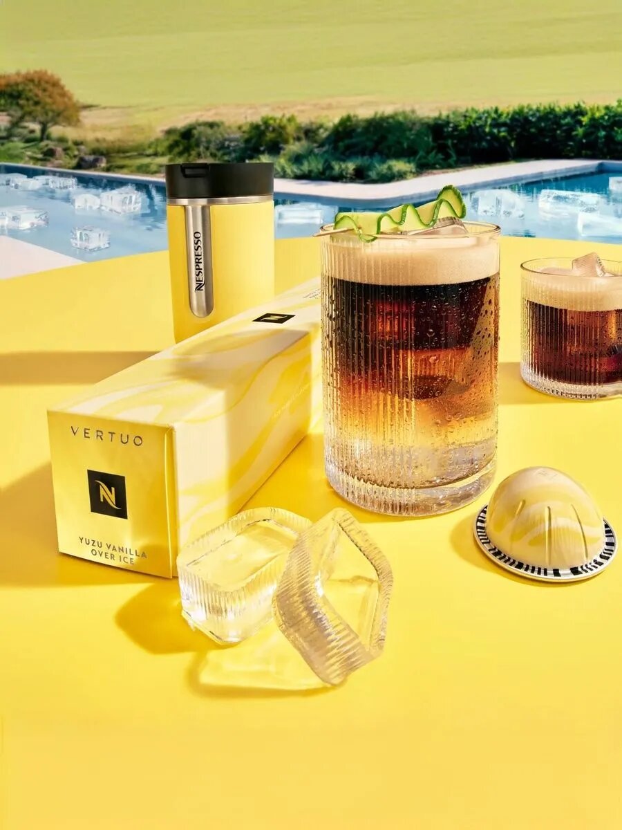 Кофе в капсулах Nespresso Vertuo Yuzu Vanilla Over Ice, 80 ml