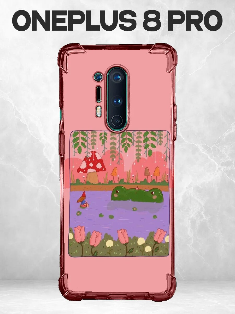 Чехол на Oneplus 8 Pro милый коттеджкор грибы