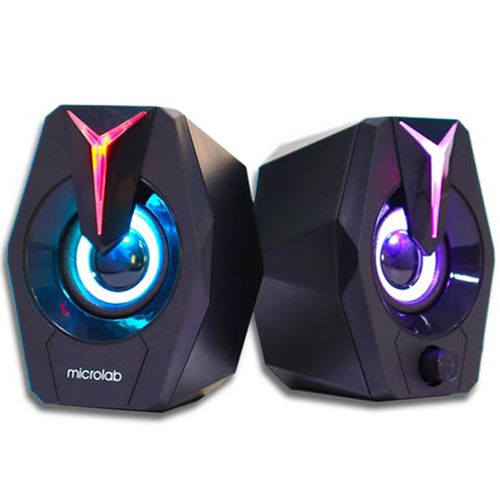 Компьютерная акустика, колонки Microlab B26 питание от usb, 6 Вт . LED подсветка , регулятор громкости на кабеле