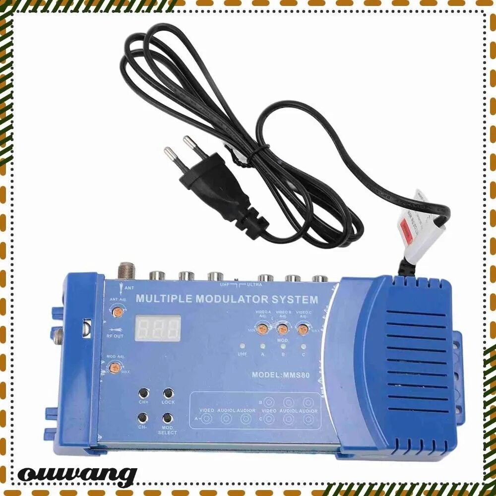 Модулятор RF, Plug and Play и 4 канала, для старых моделей ТВ Европейские правила