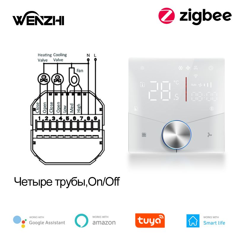 WENZHI Терморегулятор, термостат Для кондиционеров, Для водопровода, зеркальный
