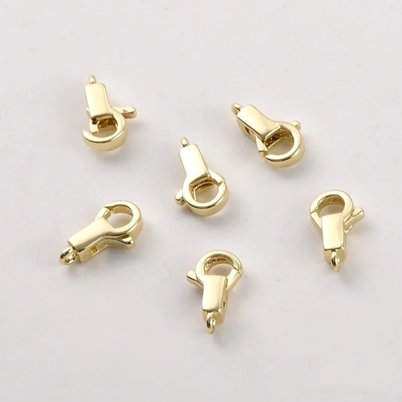 Карабин LIJIEMEI для украшений Бежевый, BL-48(11.3x5mm)