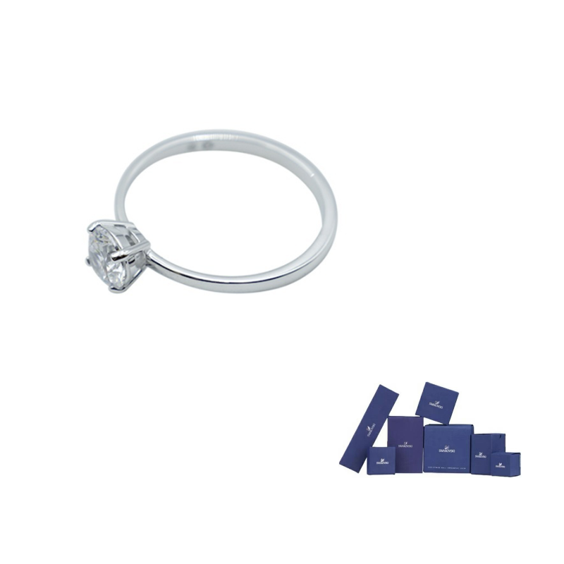 Кольцо обручальное, кристаллы Swarovski