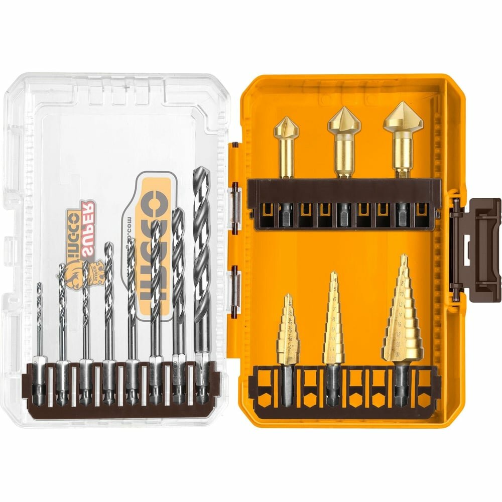 Набор сверл INGCO 14 шт INDUSTRIAL AKDL61401