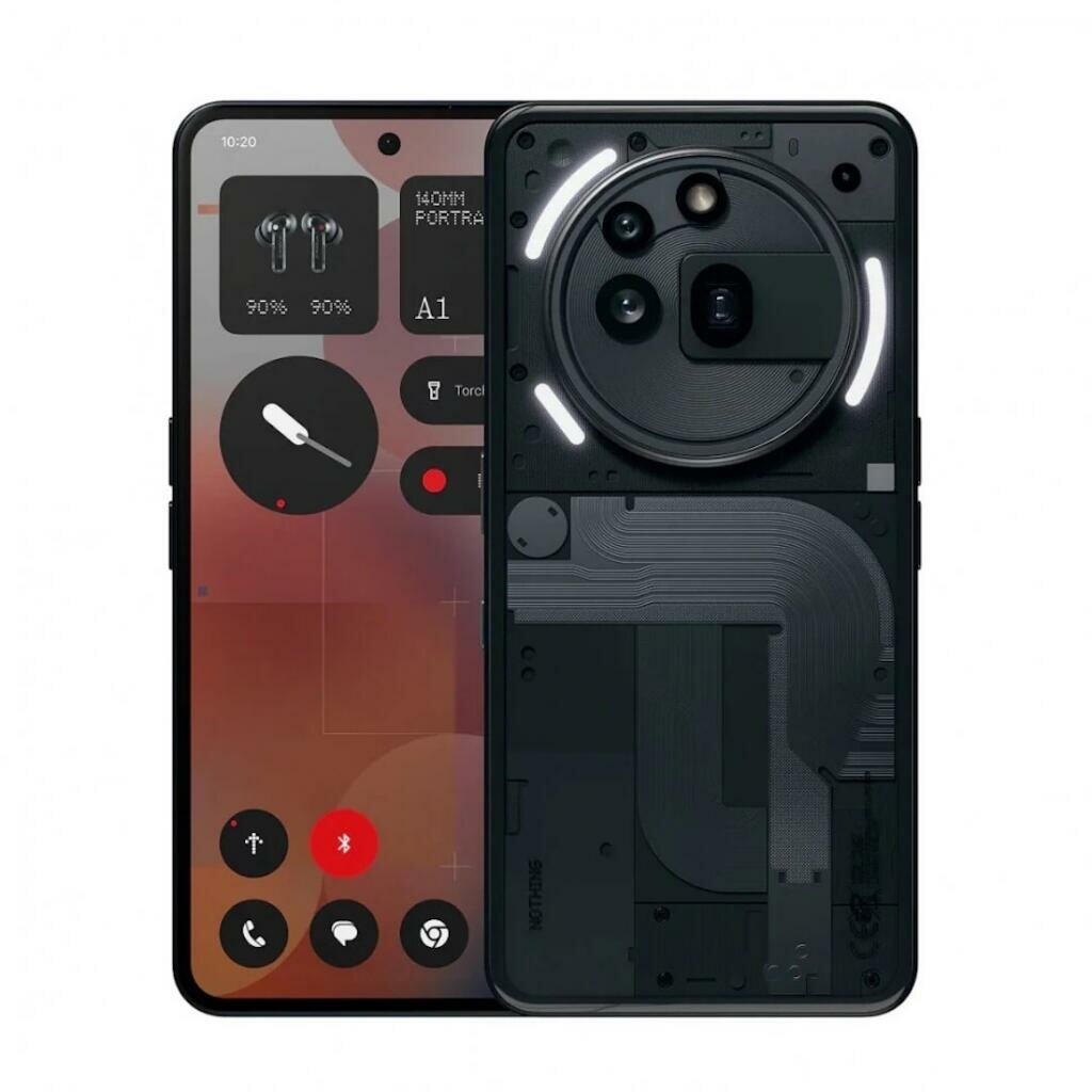 Смартфон Nothing Phone 3A Pro, 12/256Gb, AMOLED, Black (Черный)