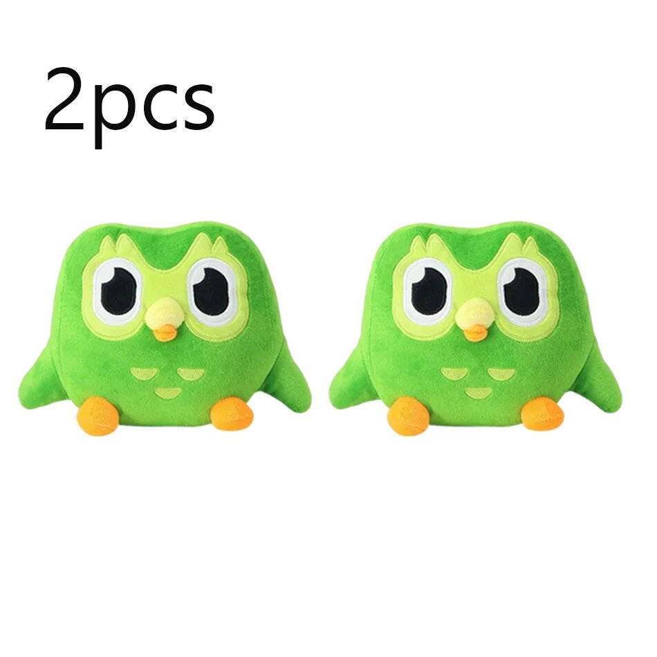 Мягкая Игрушка Duolingo Green Owl В Стиле Аниме, Плюшевая Игрушка-сова, Подарок Для Детей На День Рождения
