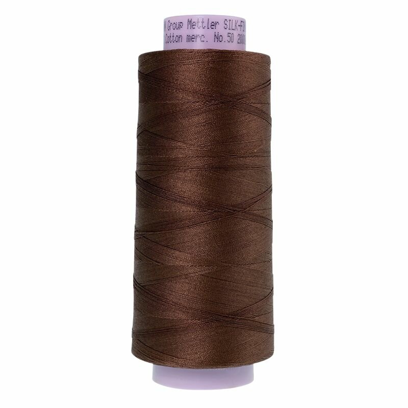 Нить для машинного квилтинга METTLER "Silk Finish", Cotton 50, 1829 м, цвет 0263, Redwood