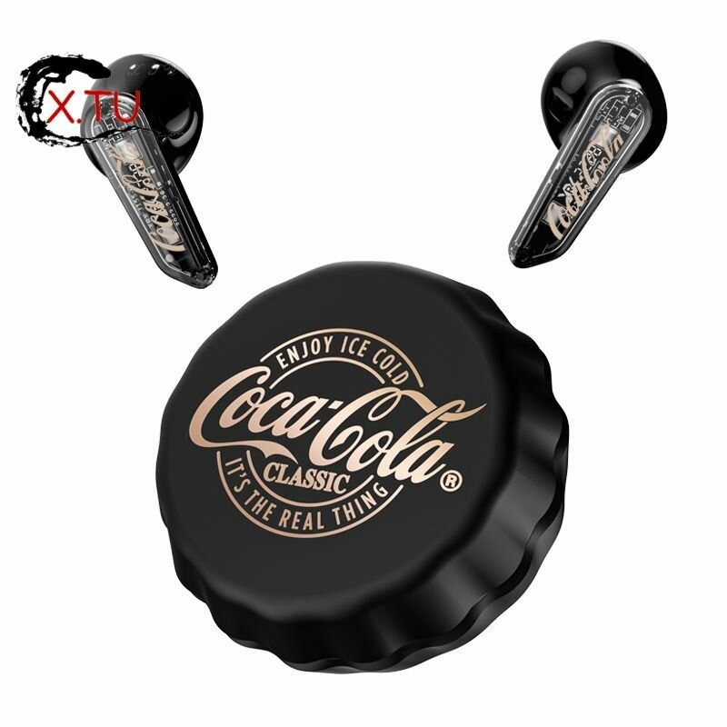 Coca cola T13 ENC Снижение шума наушникибеспроводные беспроводные Bluetooth- слушатели TWS, вкладышные, Bluetooth 5.4, -контроль, длительная автономность с Ми