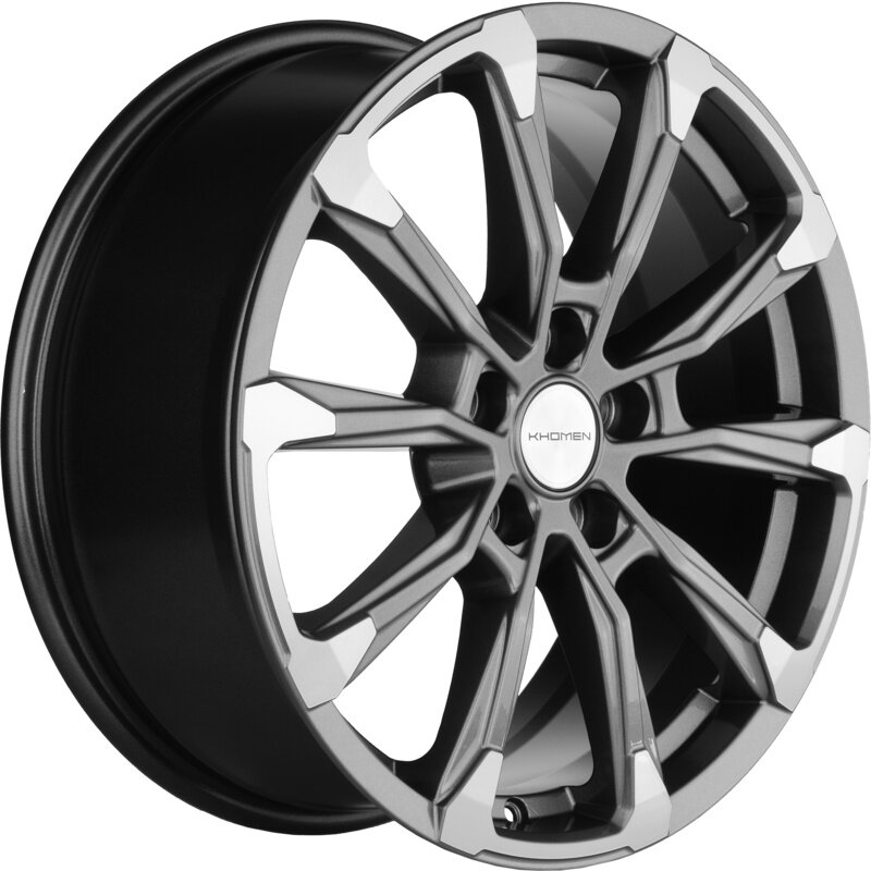 Литой колесный диск Khomen Wheels KHW1808 (Chery Tiggo 8/8 Pro) 7,5x18/5x108 ET47 D60,1 Gray-FP