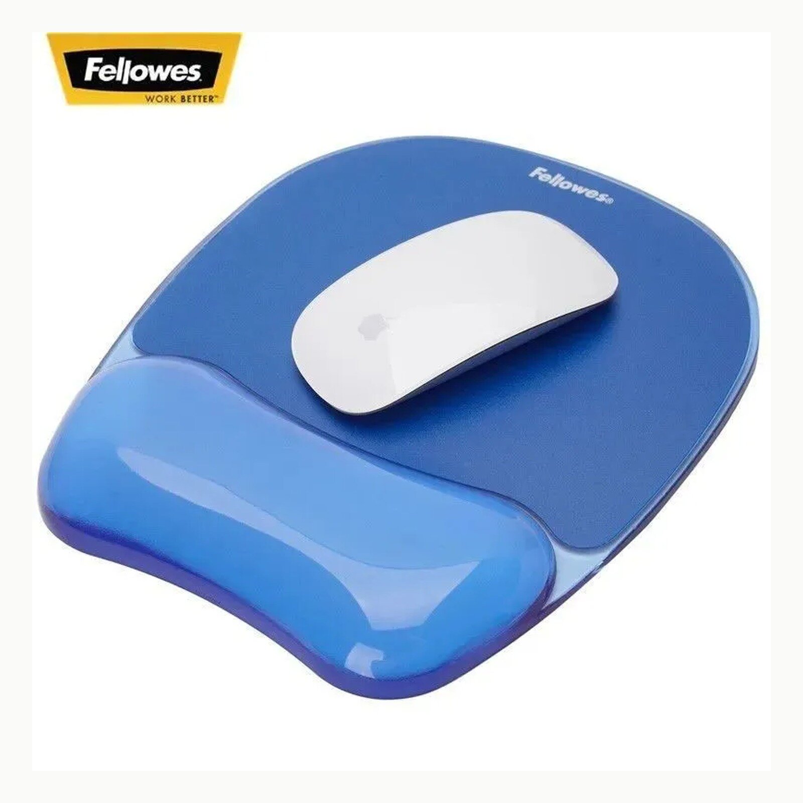 Коврик для мышки Fellowes O99K синий с подушкой под запястье — фото 1