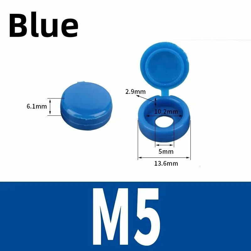 Пластиковые защитные колпачки для винтов M4 M5