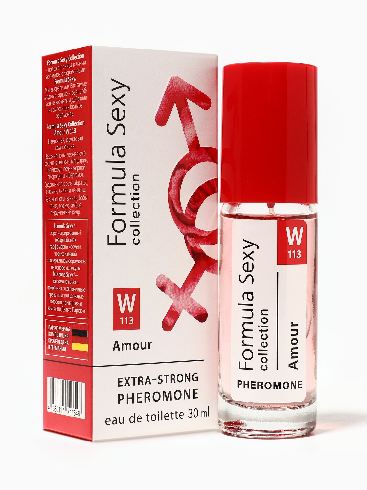 Туалетная вода женская с феромонами Formula Sexy collection Amour W113, 30 мл