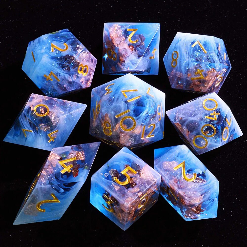Наборы из 9 полиэдрических костей D&D: Облачный Дворец Небесного Дракона Dice Sets Dungeons & Dragons RPG