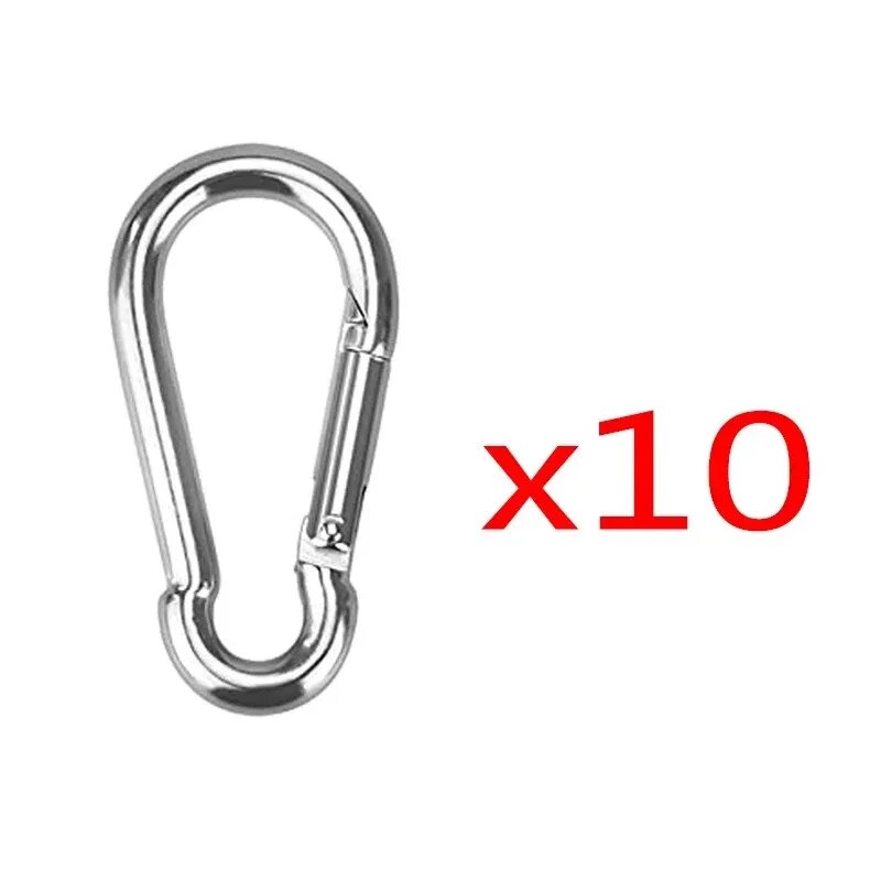 Набор карабинов из алюминия 5/50/100 шт. White 10PCS