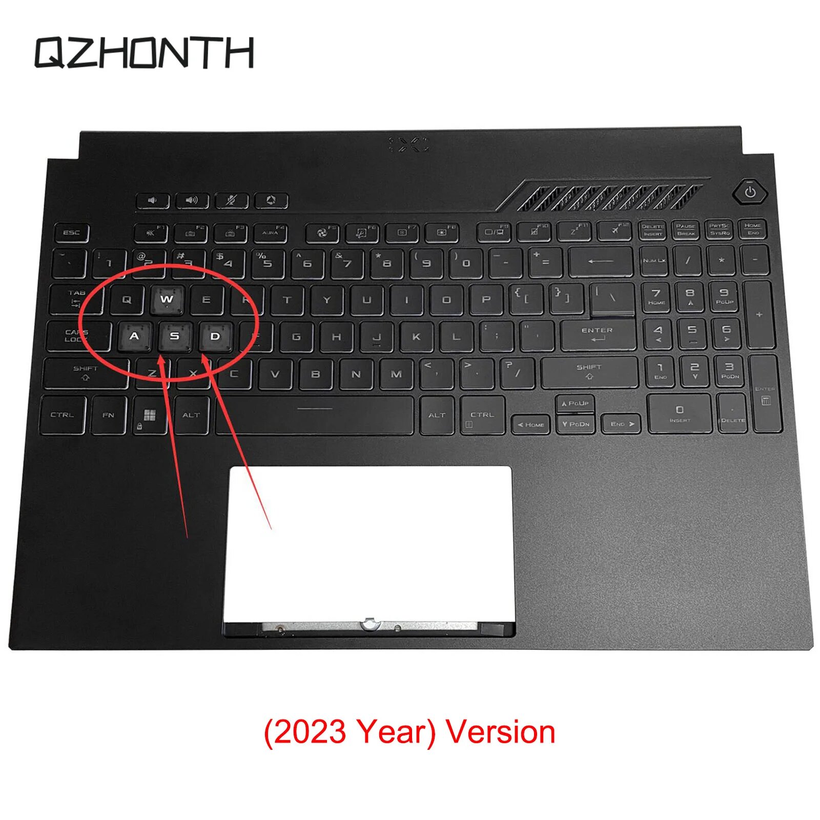 Верхний корпус для ASUS TUF Gaming A15 F15 FX507 FA507 FX517 (черный)