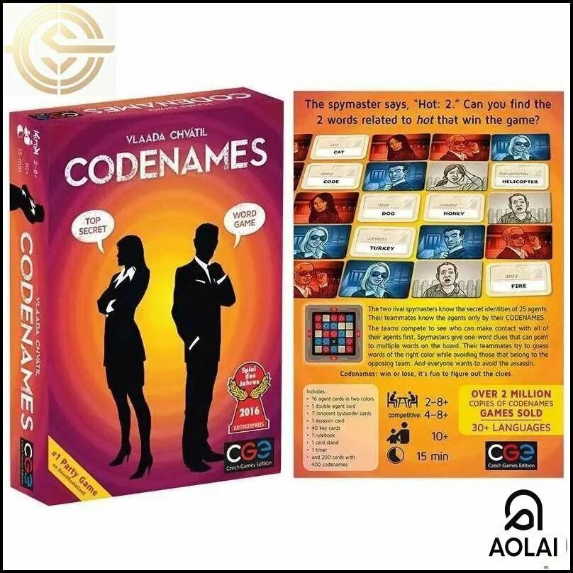 Русская версия настольной игры является фирменным кодом code code, по мнению ассоциации, подходящим для взрослых новогодним подарком