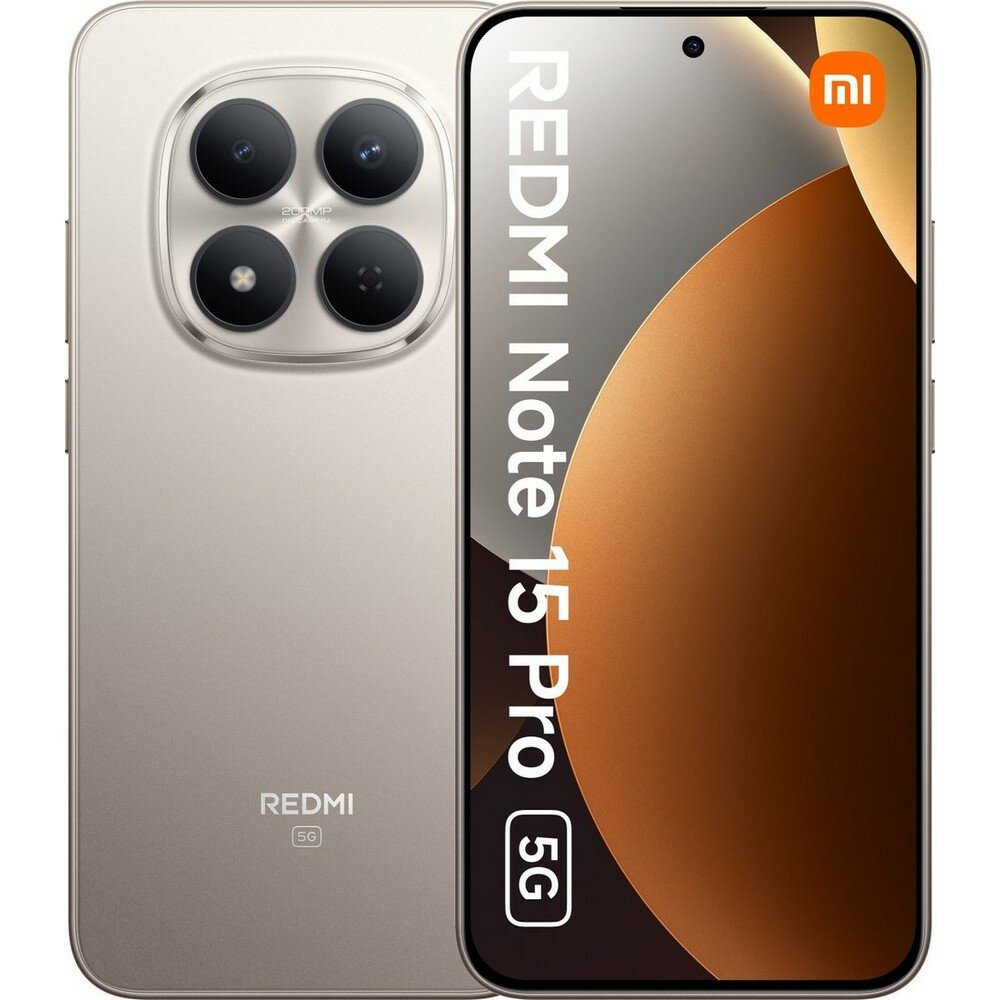 Смартфон Xiaomi Redmi Note 15 Pro 5G, 8/512 ГБ, Titanium (Титановый), Ростест (EAC)