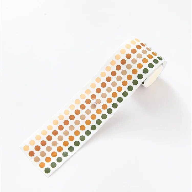 Washi Tape с круглым узором, Цвет: QiuSiHao, 3 м