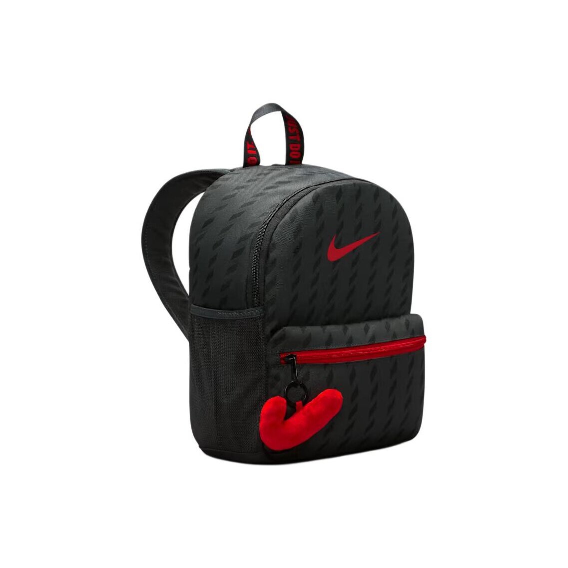 Сумка NIKE JDI, фактура стеганая, чёрно-красный — фото 1