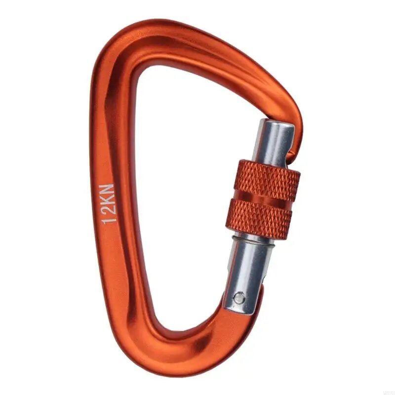 OOTDTY Альпинистский карабин из алюминиевого сплава 12KN for orange color