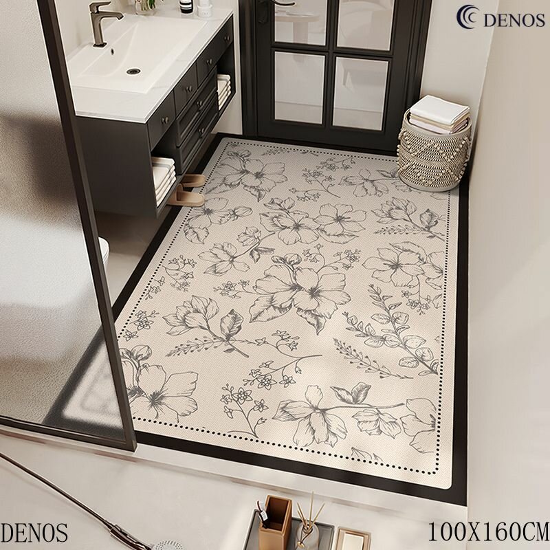 DENOS Коврик для туалета 100x160 см шоколадный туалетный коврик 100x160 шоколадный 100x160