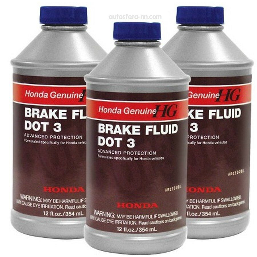 HONDA 087989008 Тормозная жидкость DOT 3, Brake Fluid, 0.354л HONDA 087989008