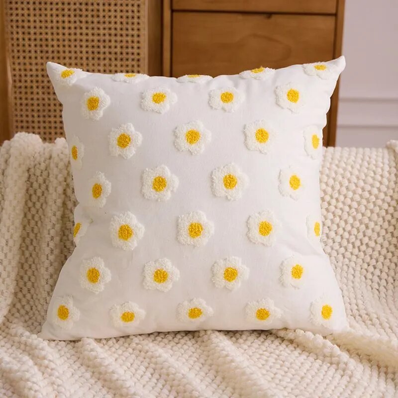 Наволочка декоративная 45x45 см белый